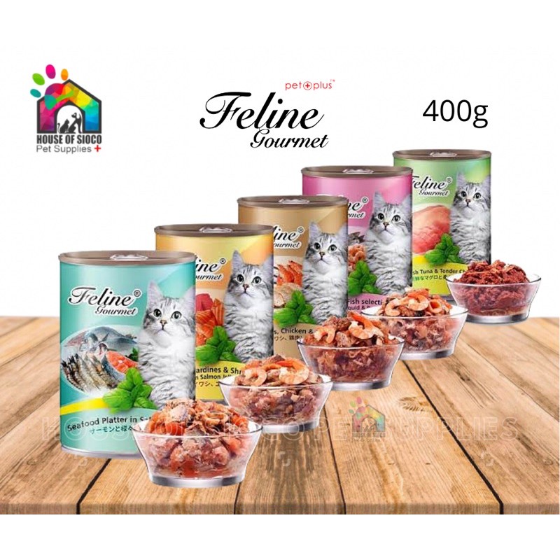 Pet Plus Feline Gourmet Wet Cat Food 400g | Shopee Philippines