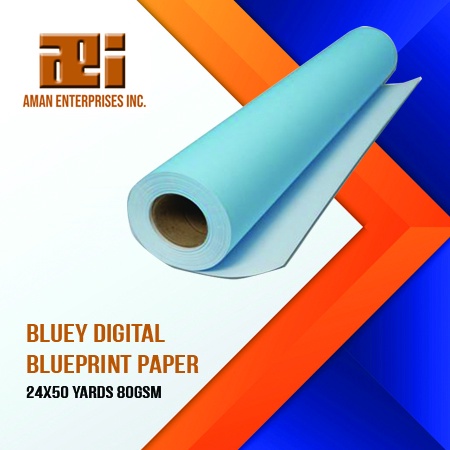 Bluey Digital Blue Digital Blueprint Paper 24x50 yards | Shopee Philippines