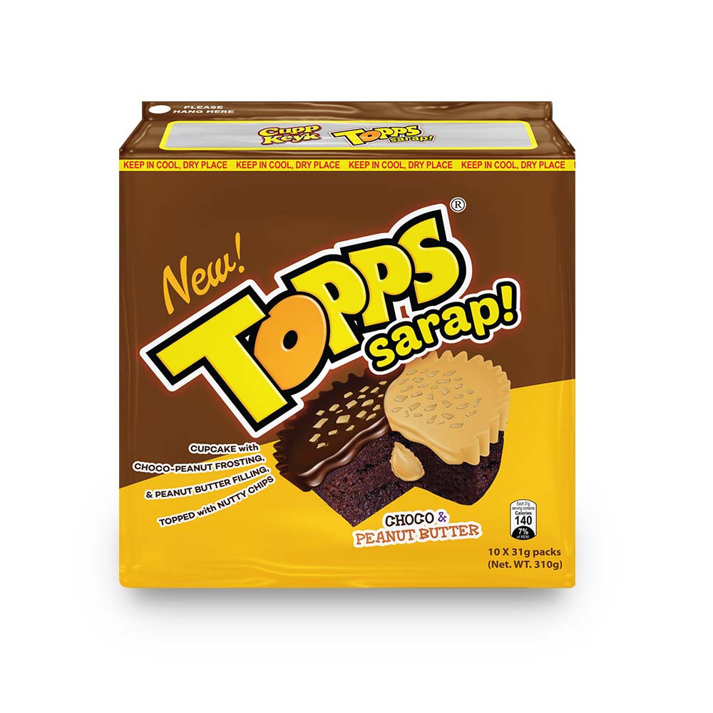 Topps Sarap Choco Peanut 10 Pieces 31g | Shopee Philippines