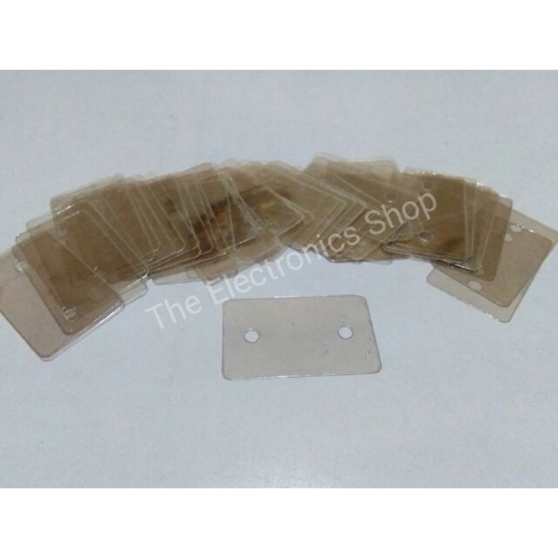 10pcs Mica Insulator for Transistor C5198 / A1941 / 2SC5200 / 2SA1943 / Sanken 2SC2922 / 2SA1216 ...