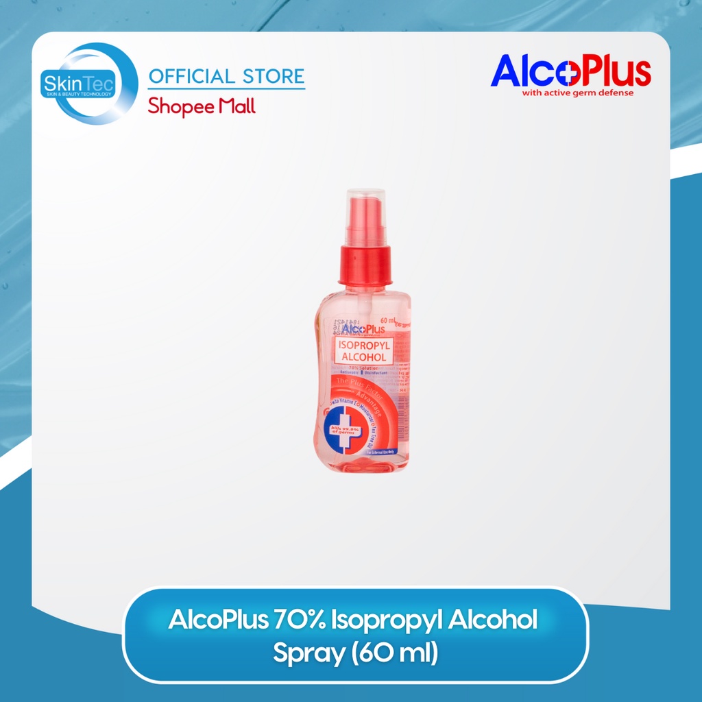 Alcoplus Red 70% Isopropyl Alcohol Spray (60 ml) | Shopee Philippines
