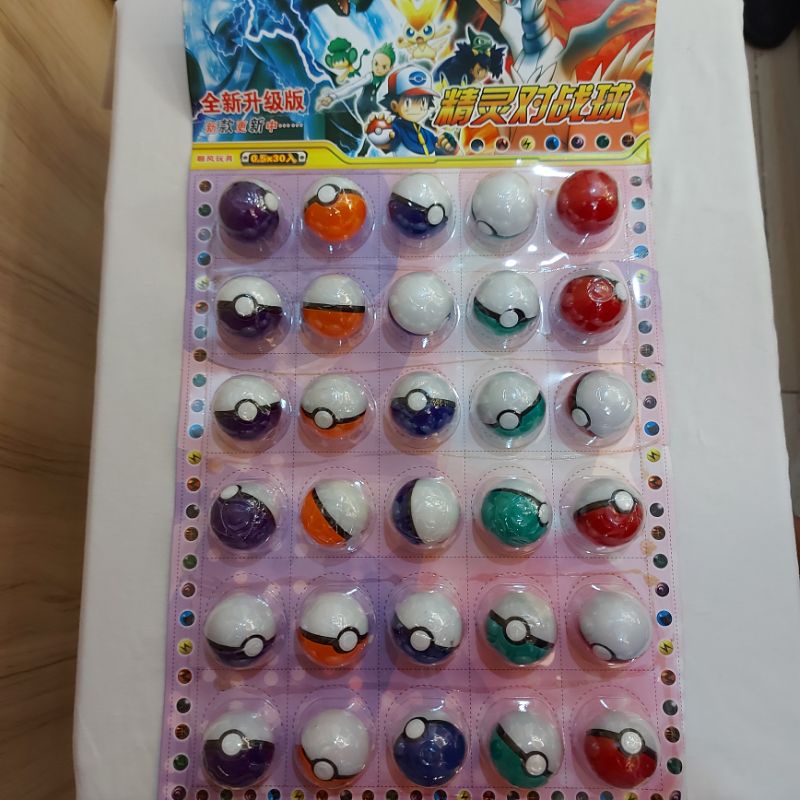 Pokemon Ball !!! ( 30 balls /Pad ) | Shopee Philippines
