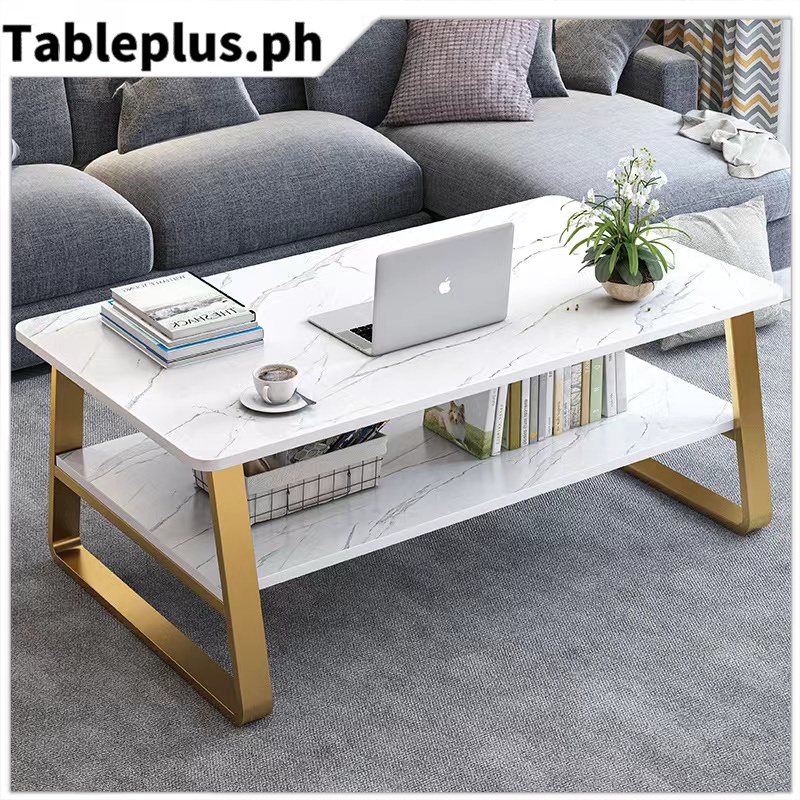 COD Nordic Marble Dining Table 2 Layers Dining Table Rectangular Simple ...