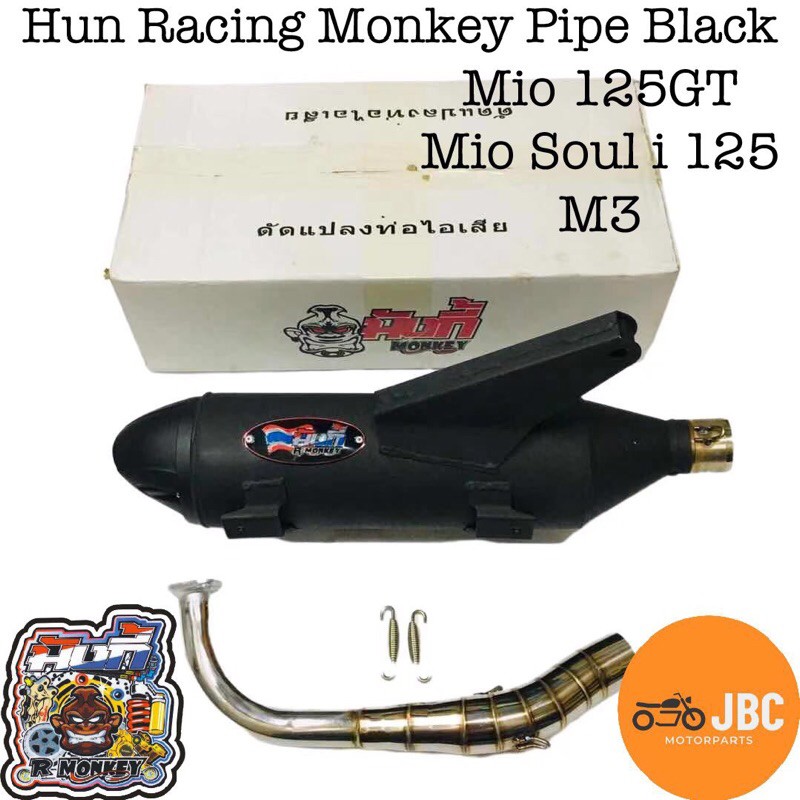 Hun Racing Monkey Pipe Black Mio-125GT Mio Soul i 125 M3 | Shopee ...