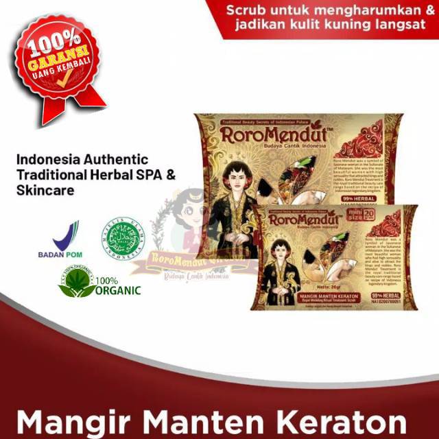 Roro Mendut Manageir Manten Keraton Premium 40gr | Shopee Philippines