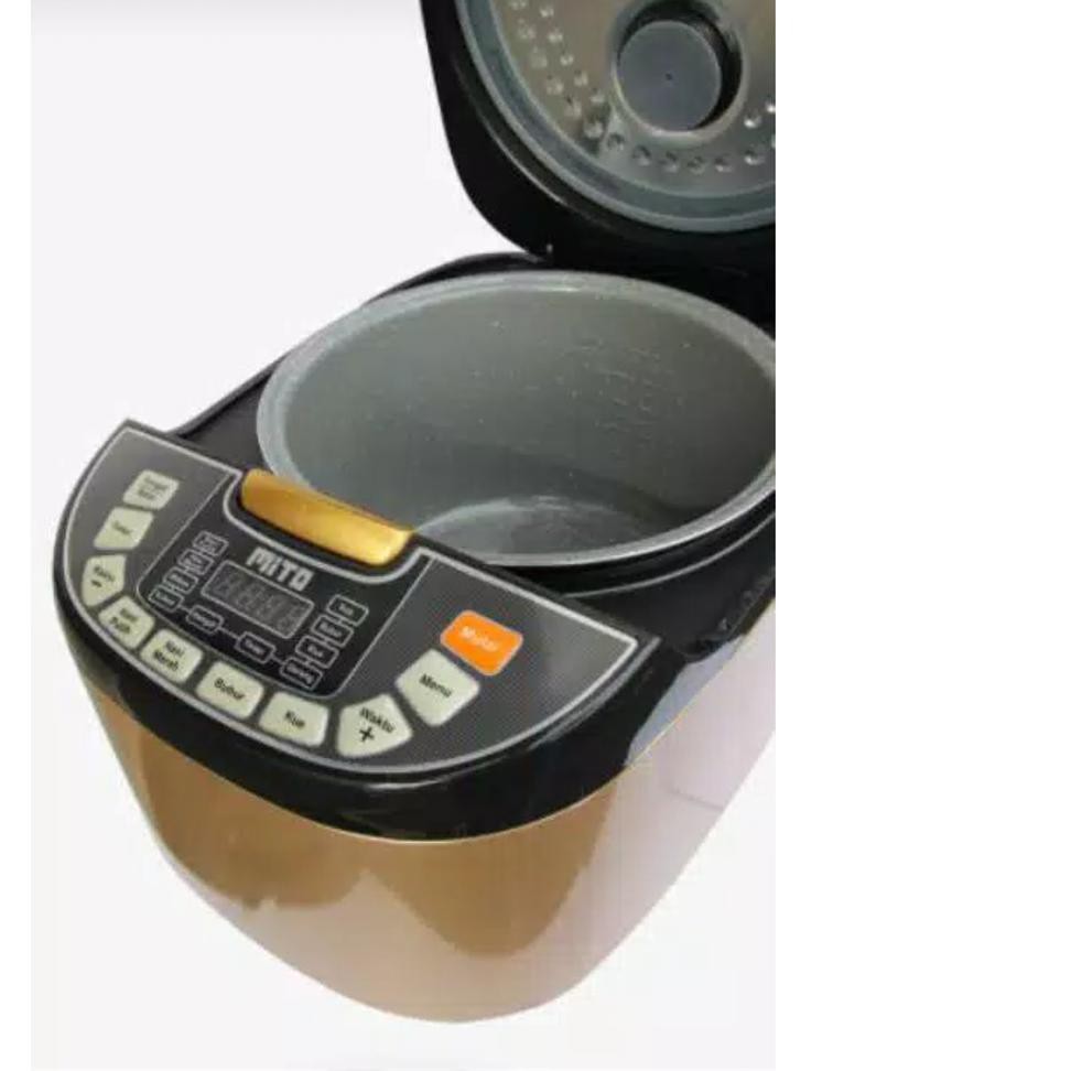 Mito Digital Rice Cooker R5 + Black Edition Gold Capacity 2 Liter | BeeCost