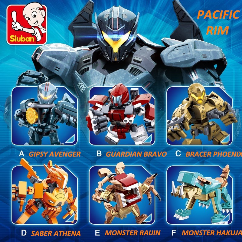 Sluban Building Block Pacific Rim Action Figures B0726 Transformer Toys ...