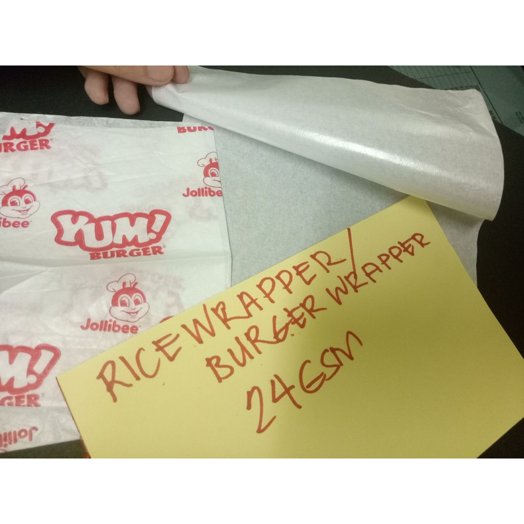RICE WRAPPER 100PCS-12X12 SIZE LIke jolibbee wendys | Shopee Philippines