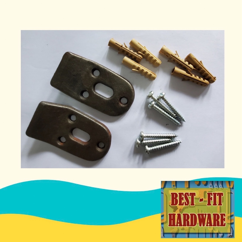HD Lavatory Bracket Set (Bracket, Screws, Tox) | Shopee Philippines
