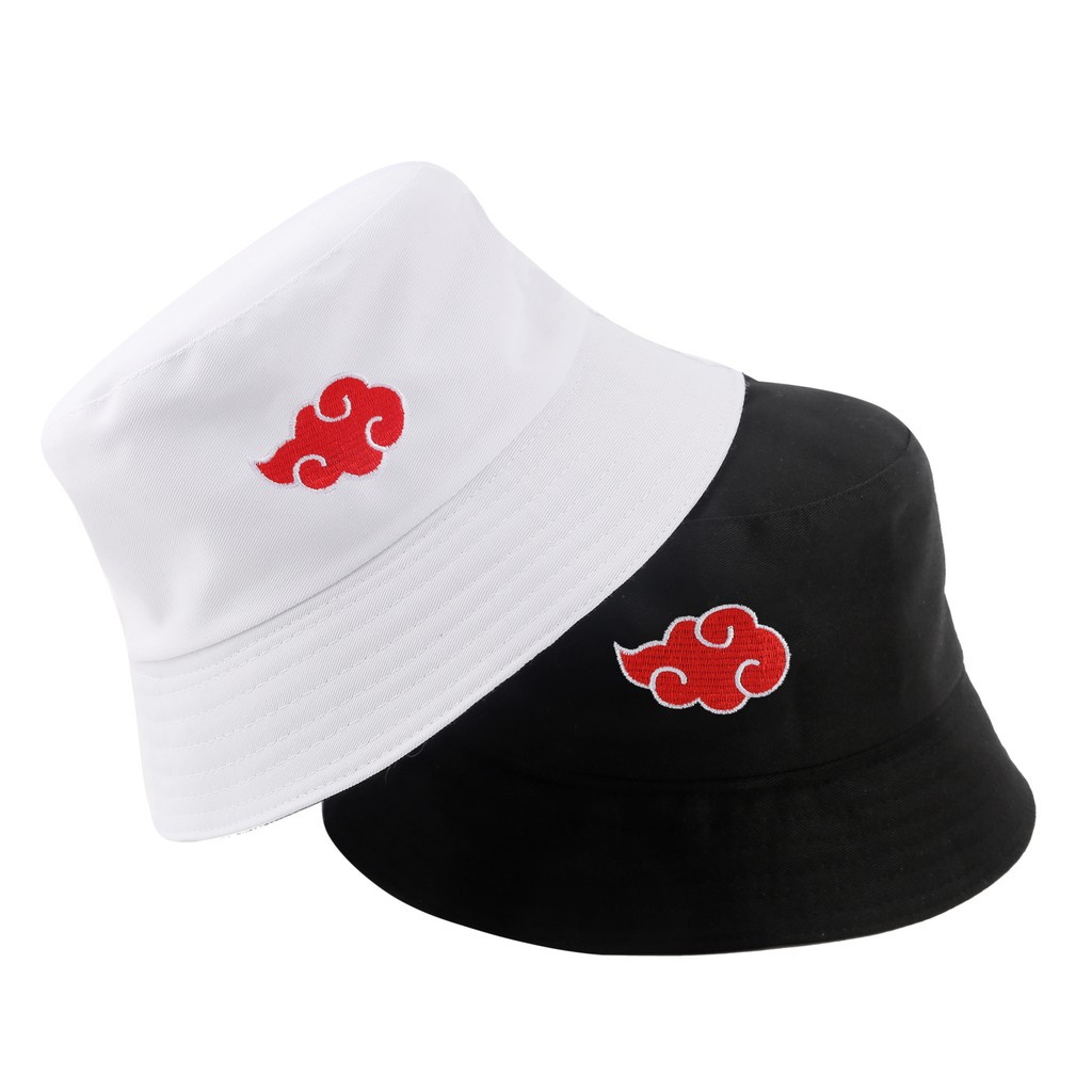 bucket hat Naruto Anime lovers Akatsuki logo cap for men Uchiha family ...