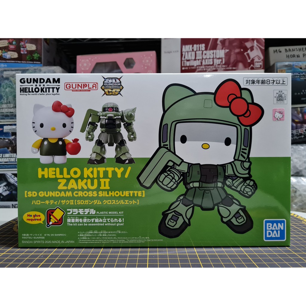 Sdcs Sd Gundam Cross Silhouette Hello Kitty X Zaku Ii Shopee