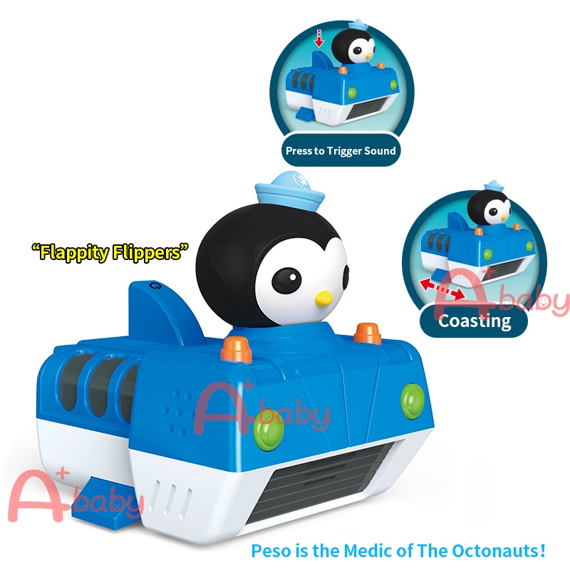 [A+baby] The Octonauts Toys Set Original With Sound & Inertial Driving ...