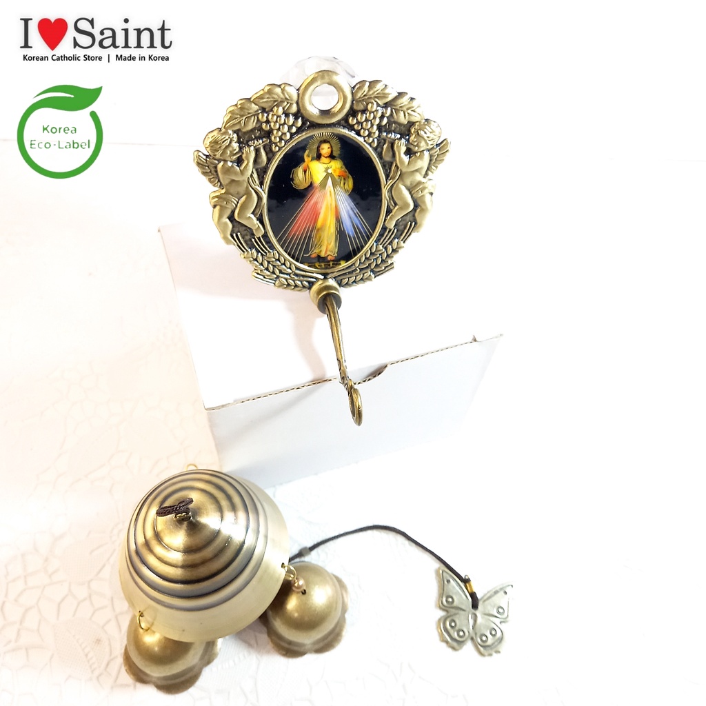 Divine Mercy (mercy Jesus) ICON Brass 3 Pieces Door Bell Catholic ...