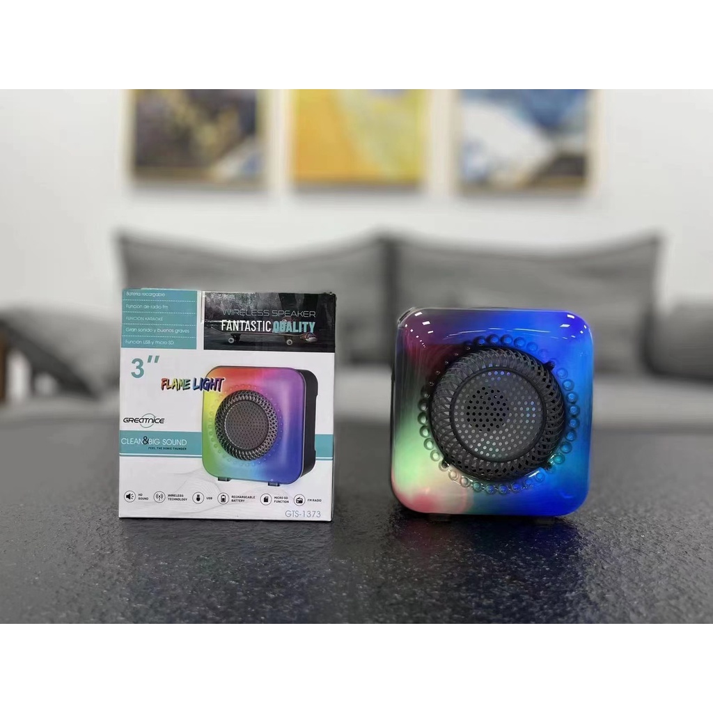 MINI Loud speakers Flame Led Lights Bluetooth Wireless Speaker | Shopee ...