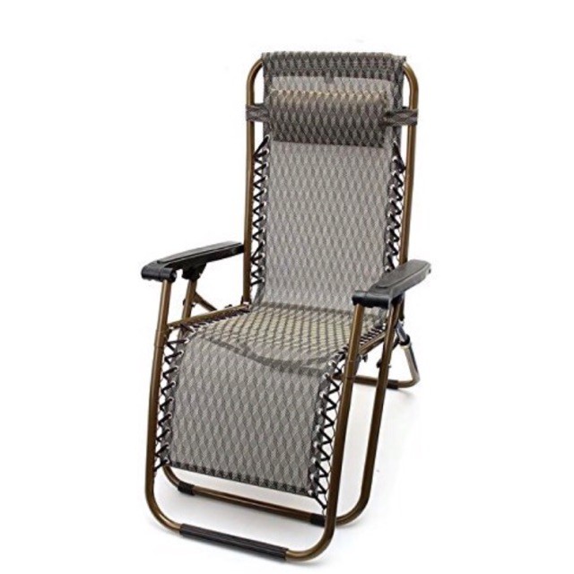 folding Chair Outdoor Folding Relax Recliner Grey Chair | Shopee ...
