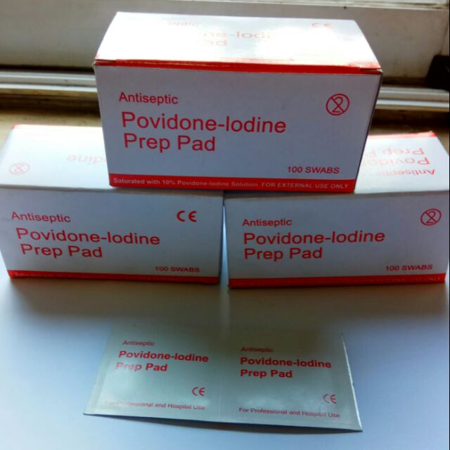 FIRST AID - ANTISEPTIC POVIDONE - IODINE PREP PAD | Shopee Philippines