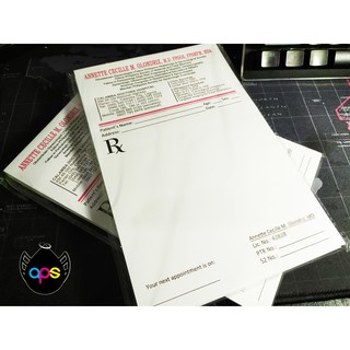 Customized Colored Prescription Pads, RX Pads, Pads, Reseta, Med Cert ...