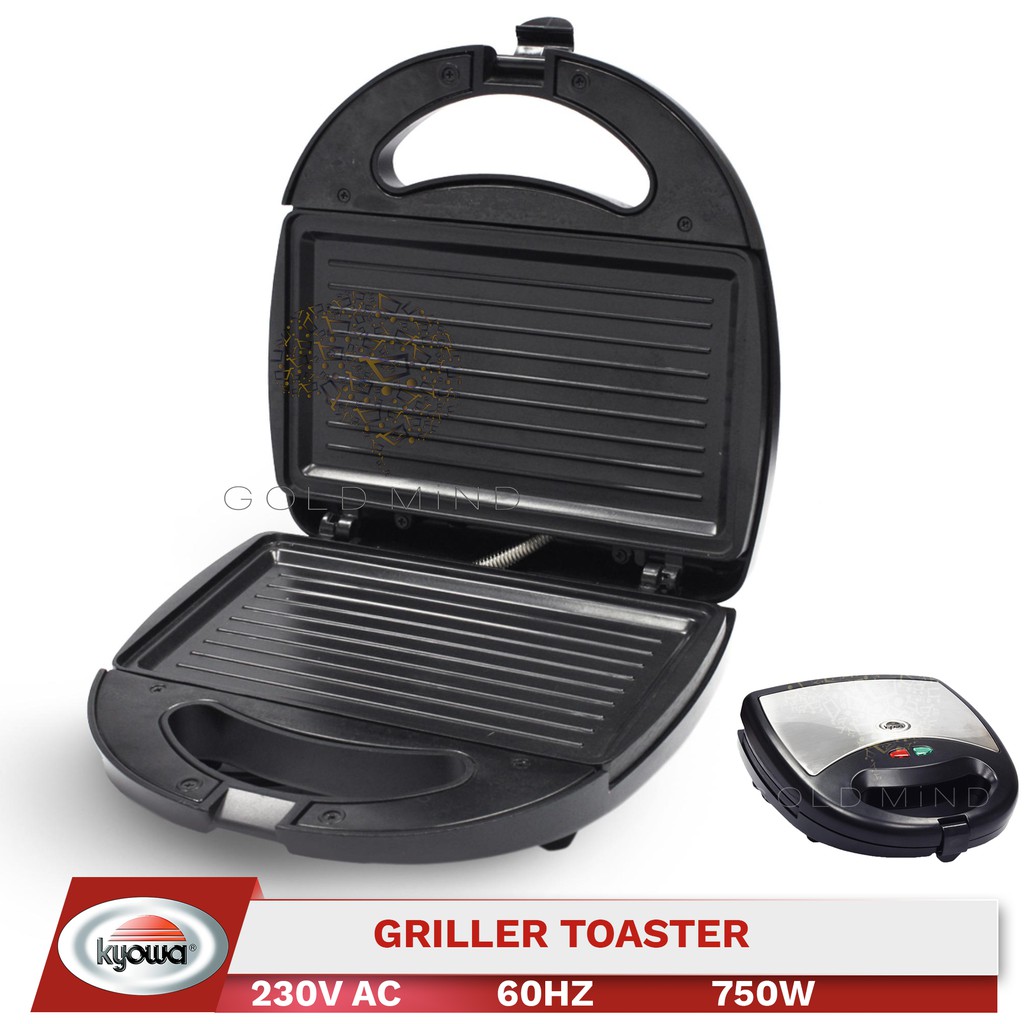 Kyowa Griller Toaster Non Stick Plates 750w Yellow Elephant Everyday ...