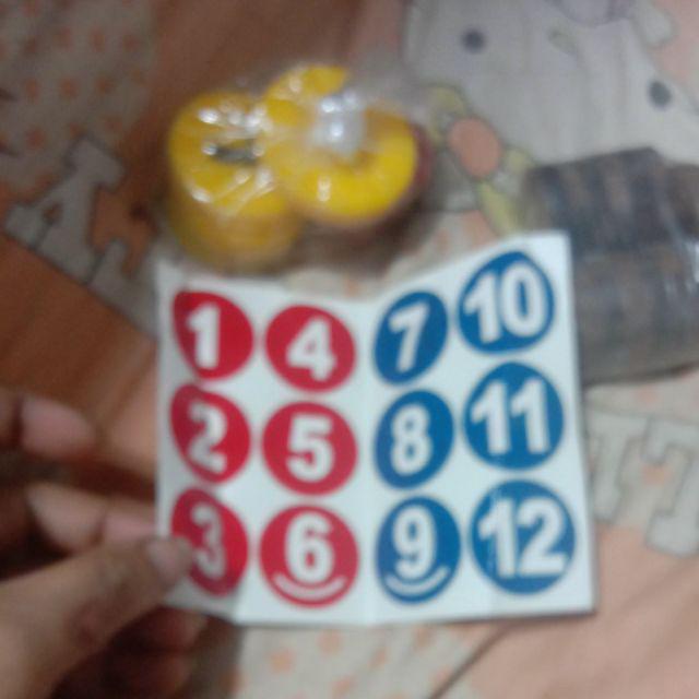 Pitcha ng Pool Fiber Pool Chips With Sticker Numbers | Shopee Philippines