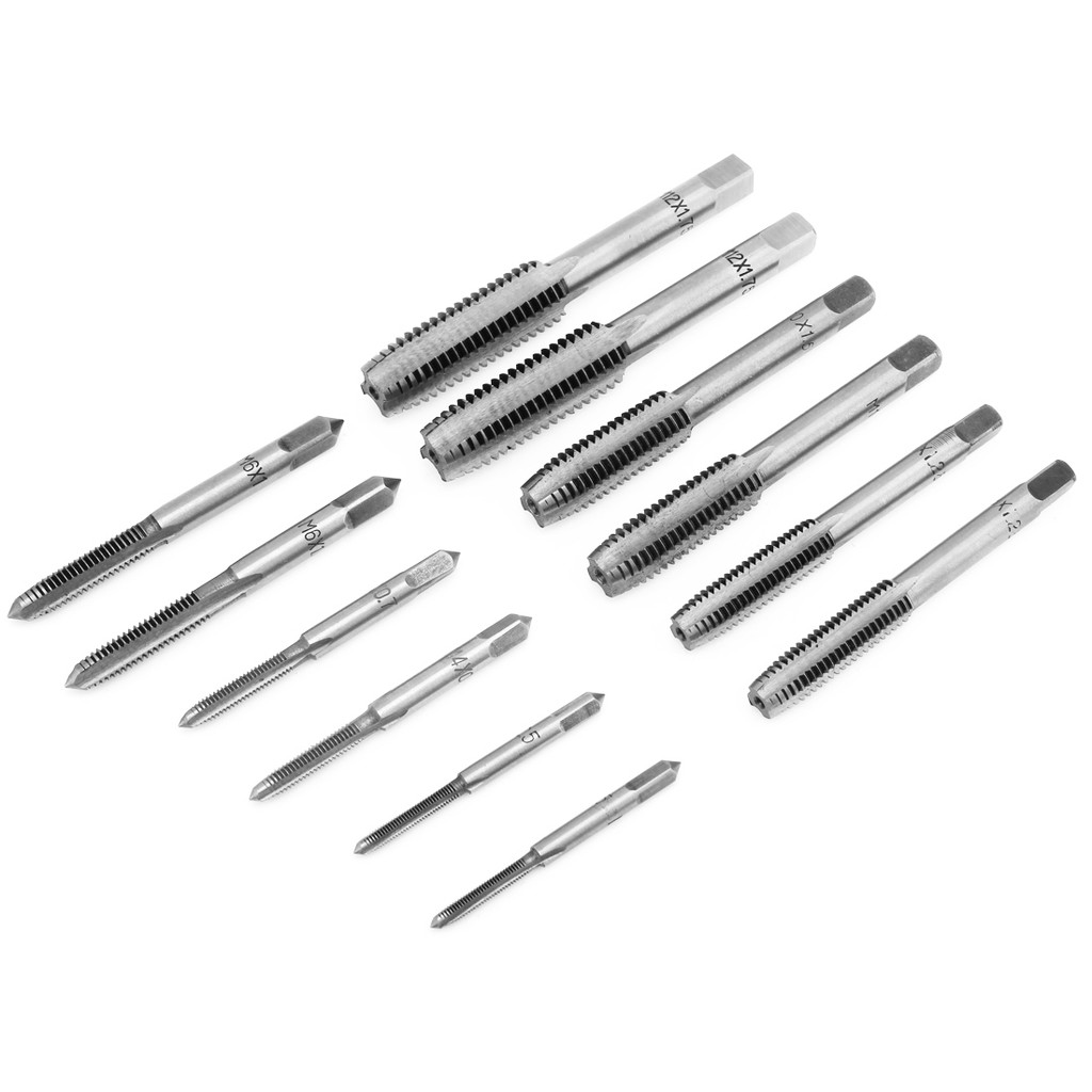 12Pcs Hand Screw Tap Thread Metric Plugs Taps Set Shopee Philippines