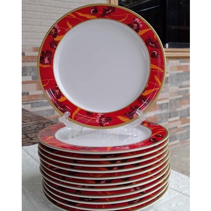 Tupperware Cattleia Melamine Dinner Plates Set of 6pcs | Shopee Philippines