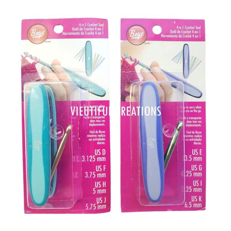 Boye 4 in 1 Crochet Hook Tool Set | Shopee Philippines
