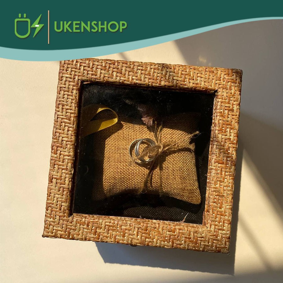 Rustic Woven Buri Planter Box with Glass top and Hinge Lock | Shopee ...