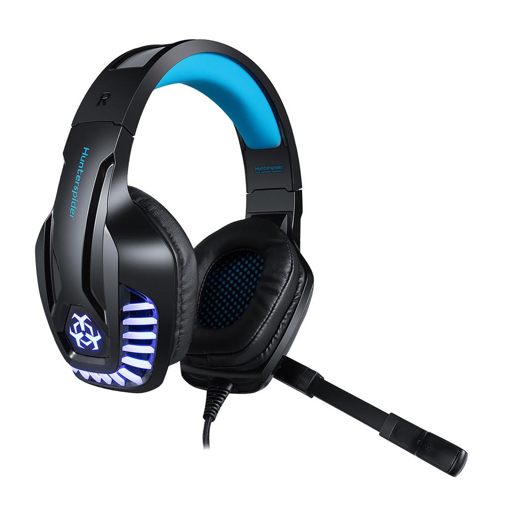 Hunterspider V6 Gaming Headset for Xbox One, PS4, Over Ear Headphones ...