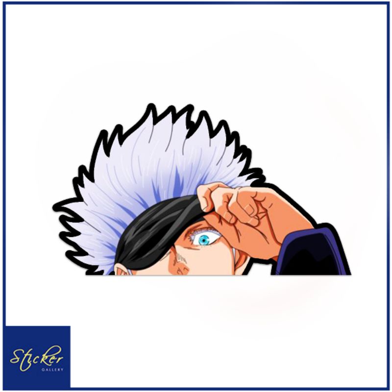 GOJO SATORU JUJUTSU KAISEN PEEKER Waterproof Vinyl Sticker | Shopee ...