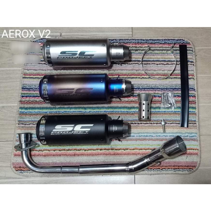 AEROX V2 FULL EXHAUST SYSTEM | Shopee Philippines