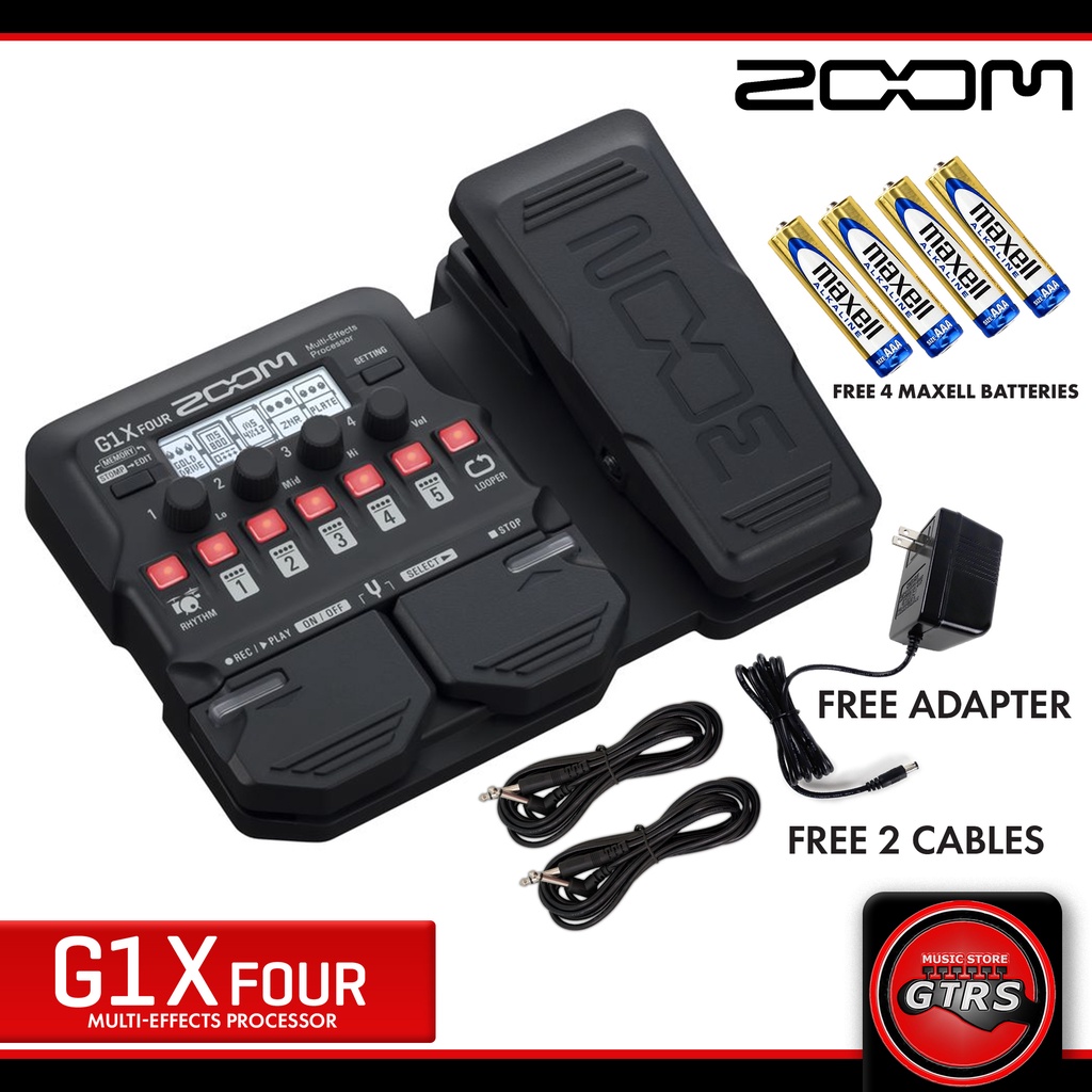 Zoom G1X Four Guitar Multi Effects Pedal | Shopee Philippines