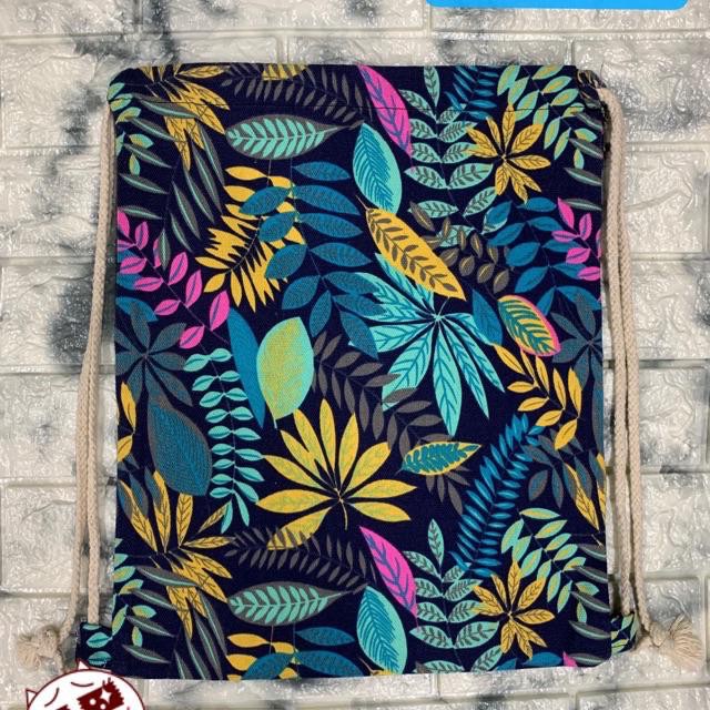 Canvas Drawstring Bag Back Pack String Bag Fashion Design | Shopee ...