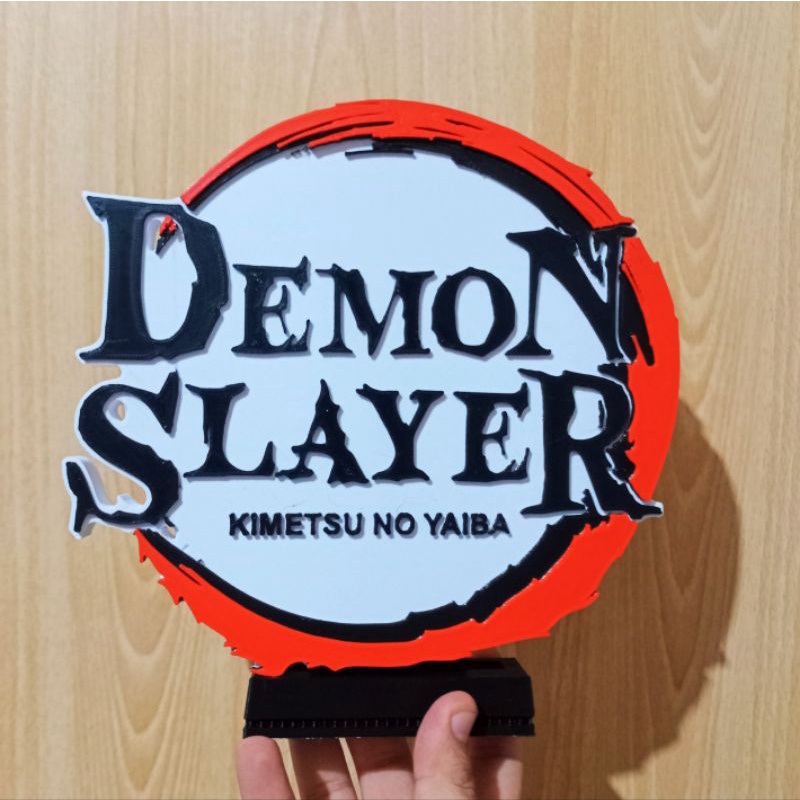 Demon Slayer Logo- 3d Printed Signs for Demon Slayer KNY Anime Figure ...