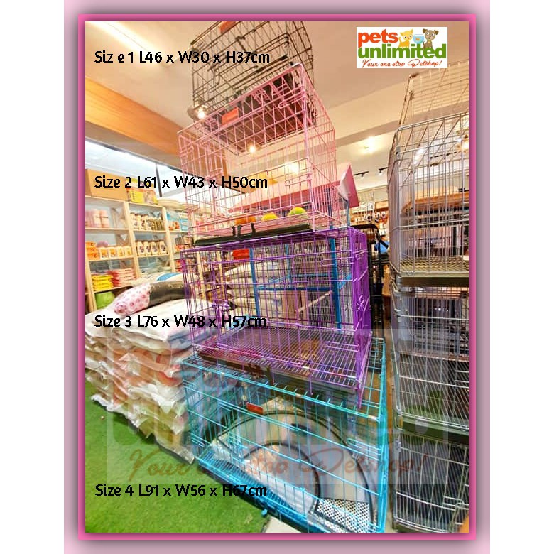 Collapsible Cage Size 1 (Small) L46 x W30 x H37cm | Shopee Philippines