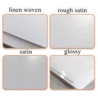 5 pack KD rc woven linen glossy satin rough satin photo paper A4 size ...