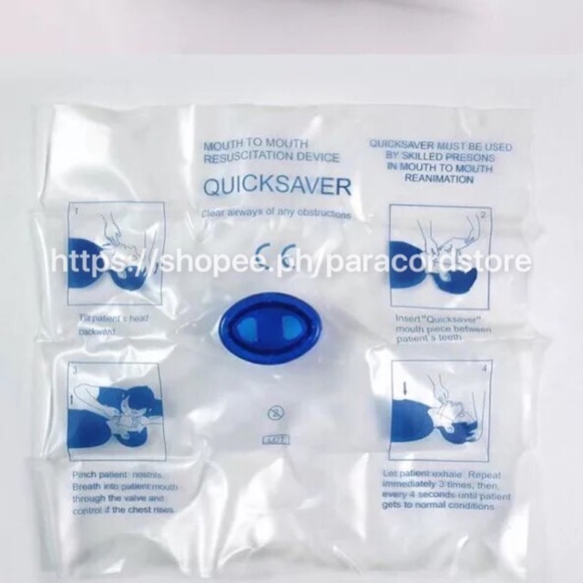 CPR One-time first aid mouth to mouth breathing mask | Shopee Philippines