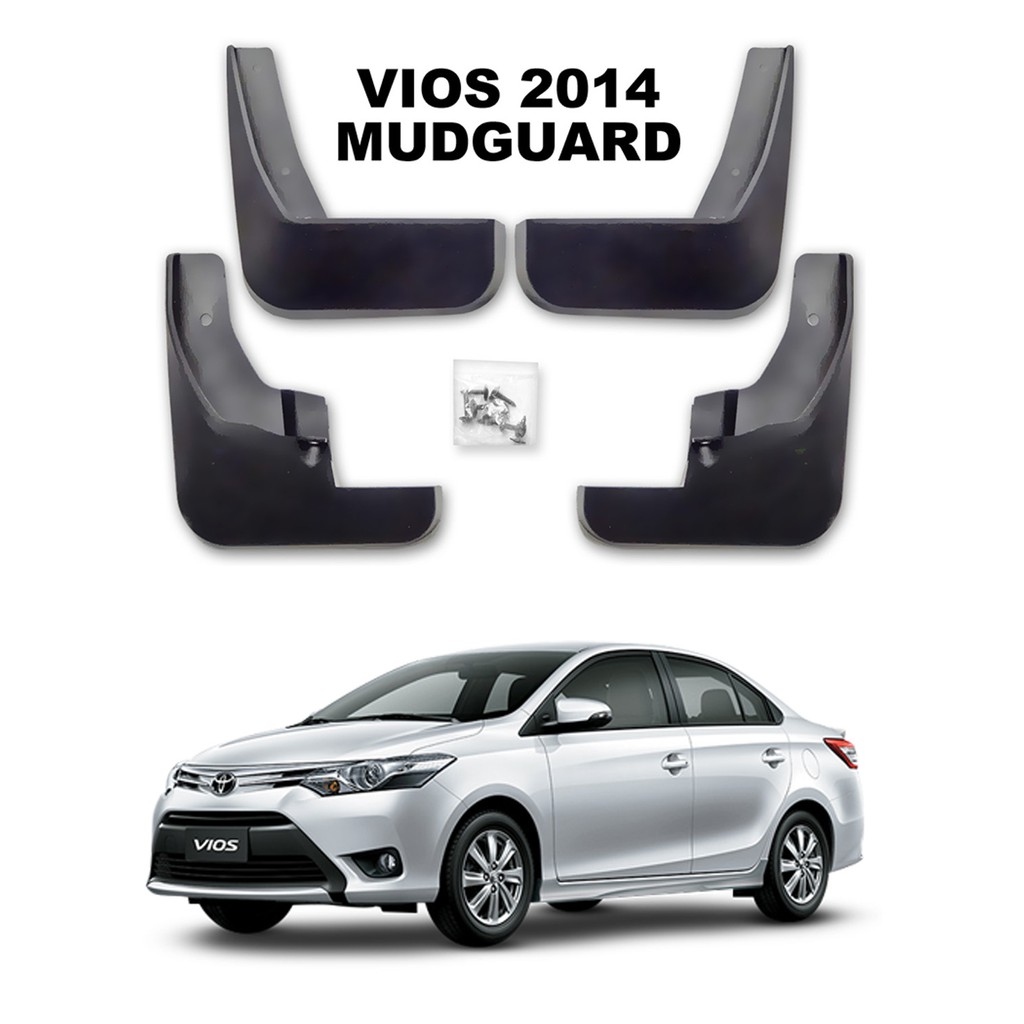 TOYOTA VIOS 2013 2014 2015 2016 2017 MUDGUARD | Shopee Philippines