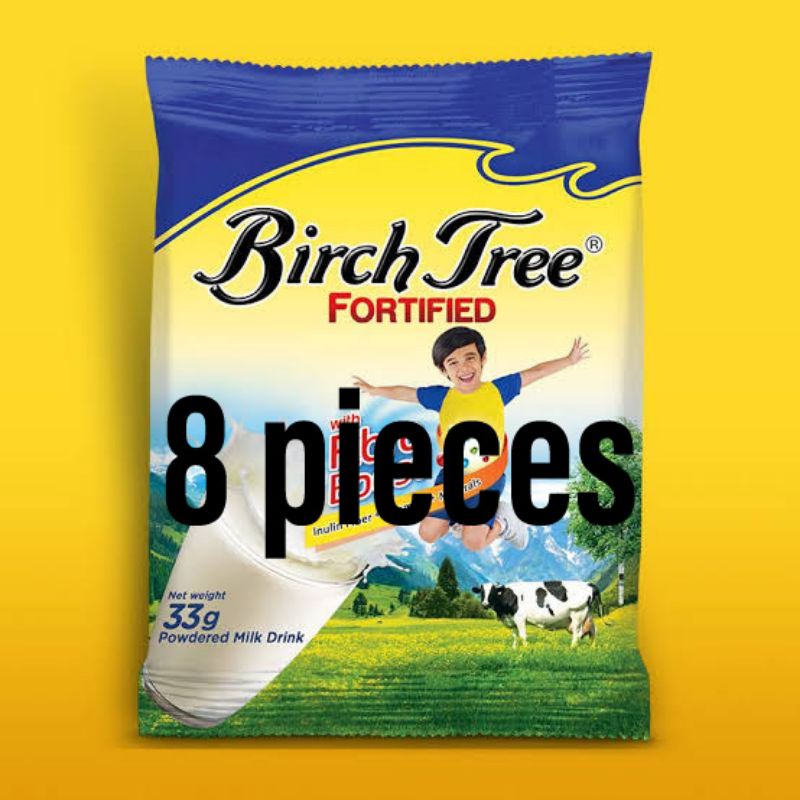 Birch Tree Fortified Milk 33g (8 pieces) | Shopee Philippines