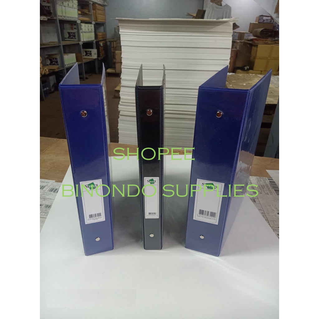 Smart Binder Notebook 3 Ring Binder Vinyl Cover LONG Metal Clip Binder ...