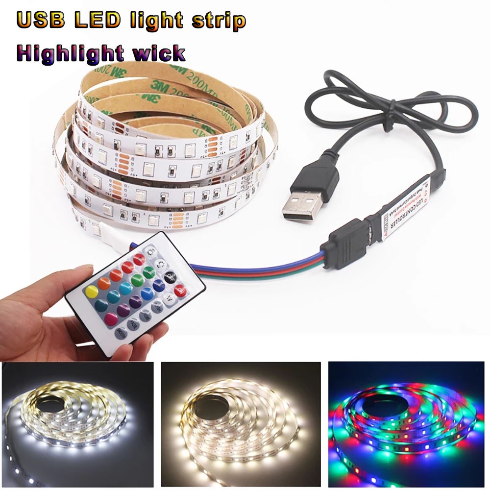 LED Strip Light 5V USB SMD 2835 LED TV Background Lighting LED Strip 1M 2M 3M 4M 5M DIY 2835 LED ...