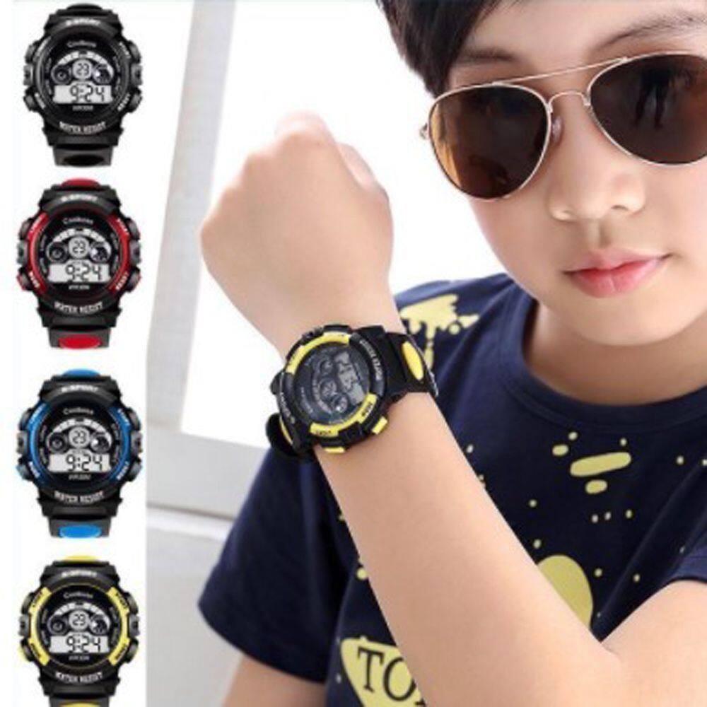 Student Kids Waterproof Luminous Automatic Fashion Analog Digital ...