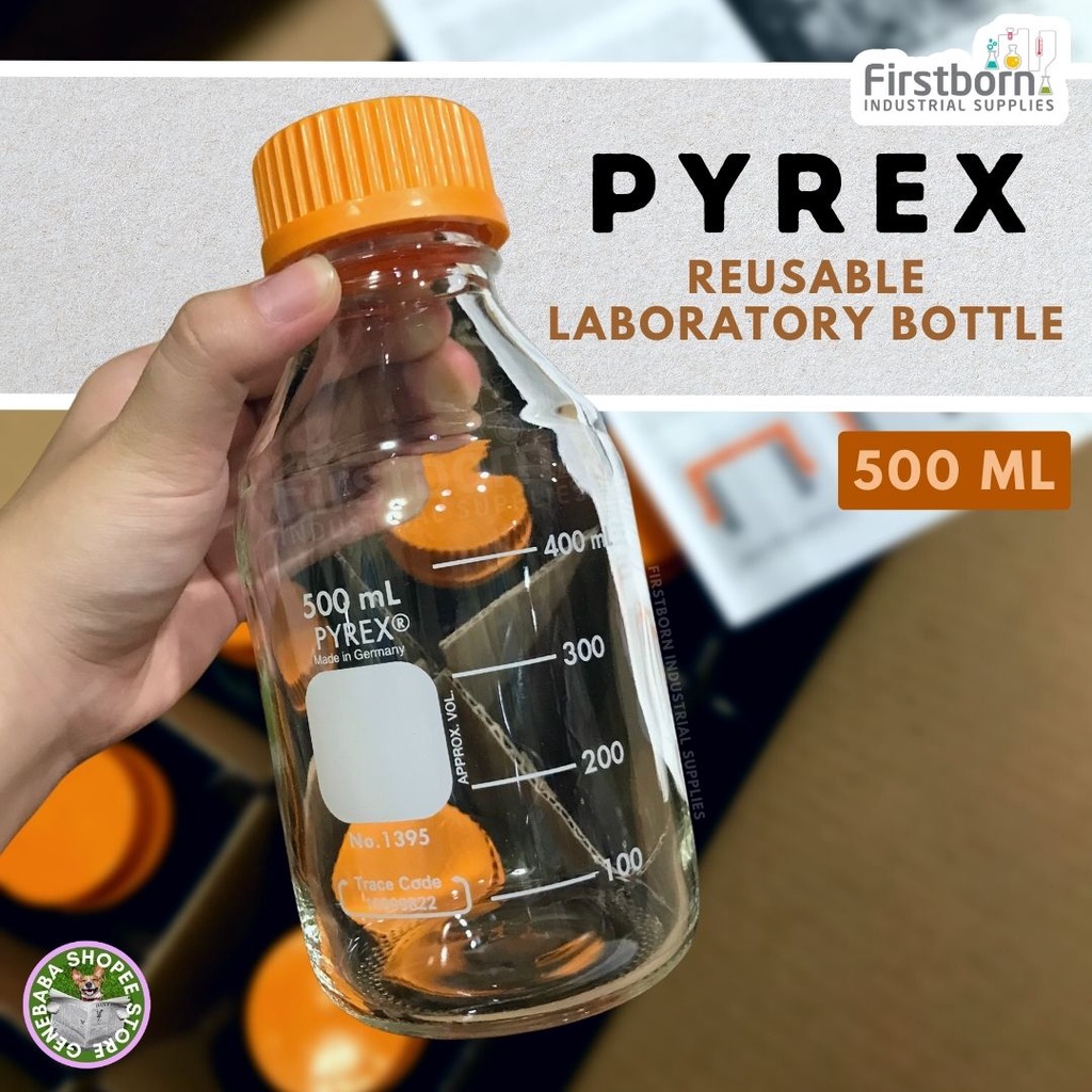 Pyrex Reusable Laboratory Bottle 500ML, Laboratory Supplies | Genebaba ...
