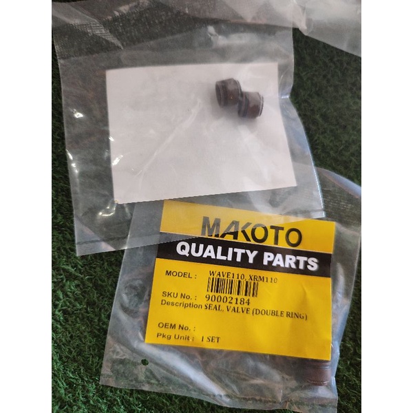 MAKOTO VALVE SEAL XRM110 WAVE110 Double Ring 9000-2184 (1pack/ 2pcs ...
