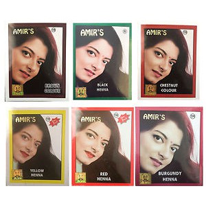 Amir's Hair Color with Natural Henna 6 sachet | Shopee Philippines