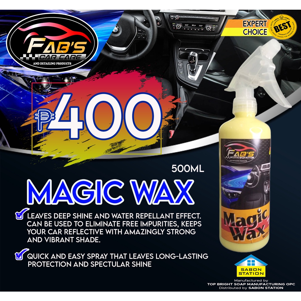 Fabs Car Care MAGIC WAX FOR MATTE AND GLOSSY 500ML | Shopee Philippines