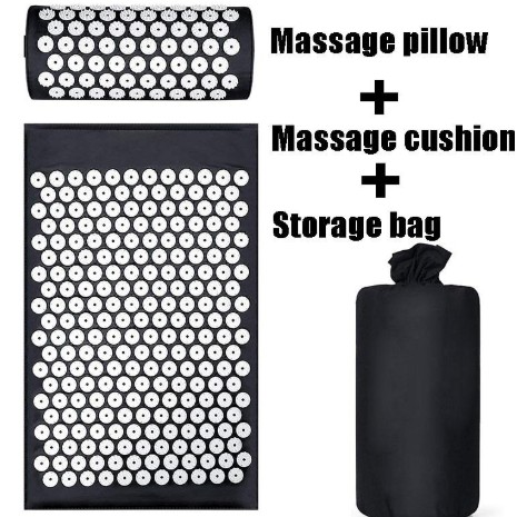 Massager Cushion Acupressure Mat Spike Yoga Mat with Pillow | Shopee ...
