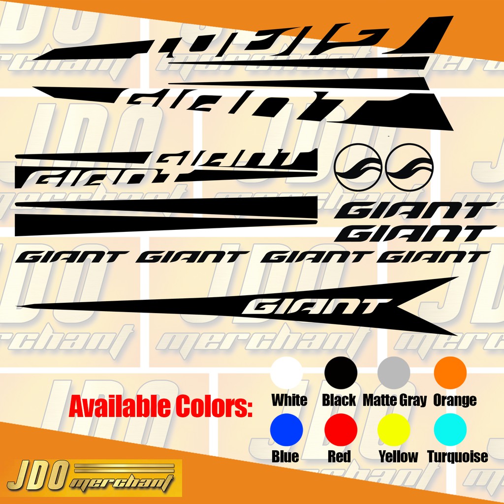 Giant set 3 Vinyl Stickers Decals | Shopee Philippines