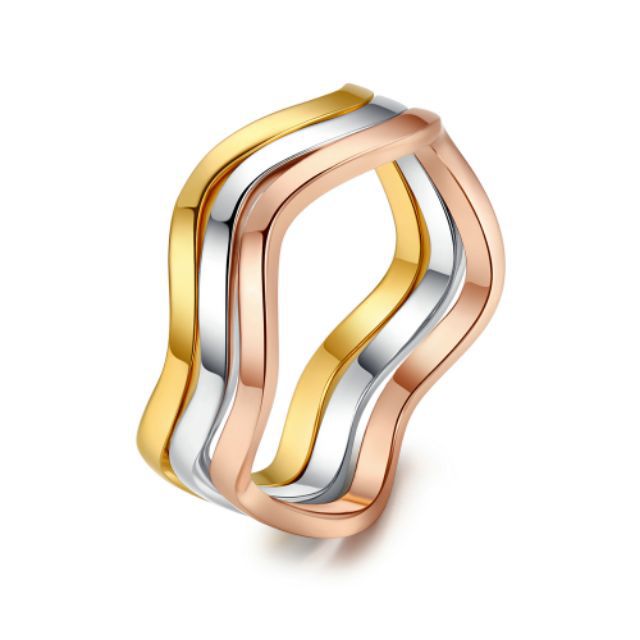 Tricolor Ring Set (3 rings per set) | Shopee Philippines