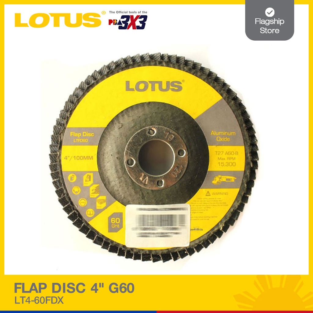 Lotus Flap Disc 4" G60 | LT4-60FDX - Power Tool Accessories | Shopee ...
