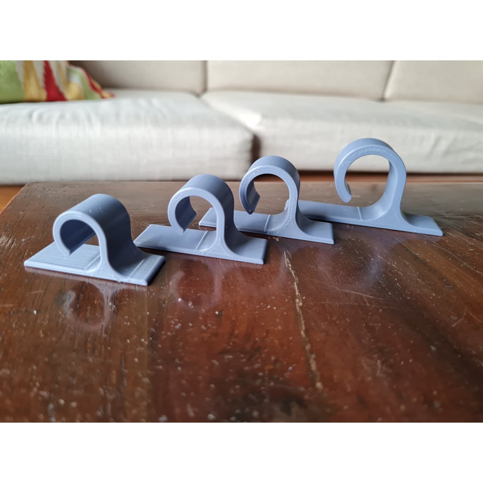 3D Printed Circular Cable Management Cable Holder DIFFERENT SIZES (XS ...